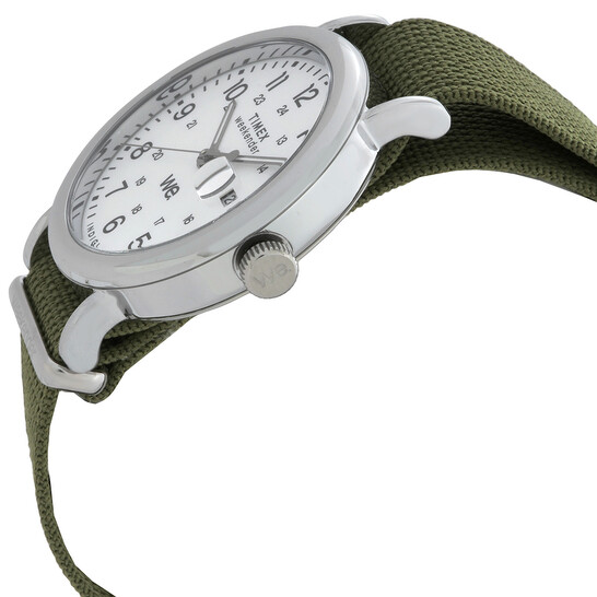 Timex Weekender Quartz White Dial Watch TW2W86000 194366378573 ...