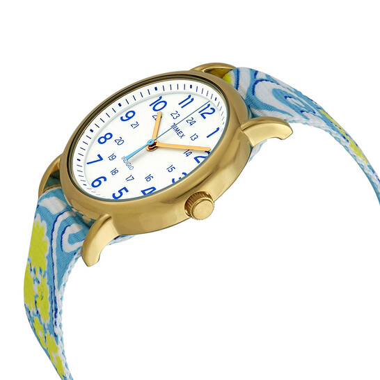 Timex Weekender White Dial Ladies Watch TW2P90100 753048690534 ...