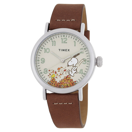 Timex x Peanuts Featuring Snoopy Autumn Quartz Men's Watch TW2U86200VQ ...