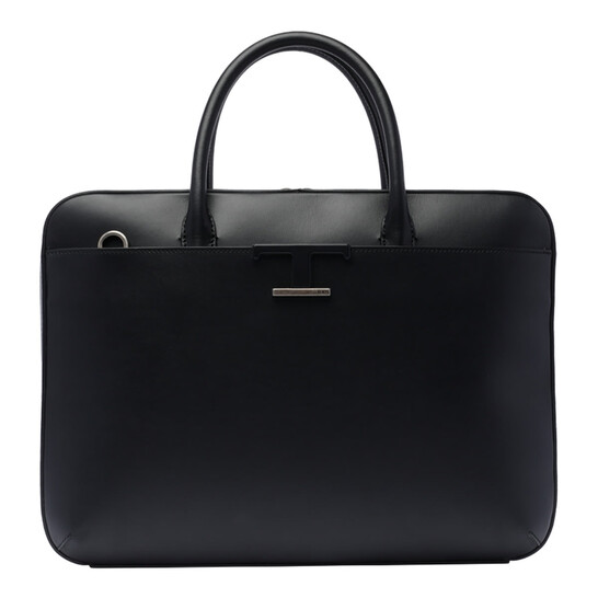 Tod's T Timeless Briefcase XBMTSILS300RLX_B999 - Handbags - Jomashop