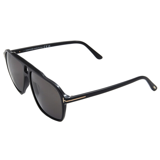 Tom Ford Autari Smoke Navigator Men's Sunglasses FT1209 01A 56 ...