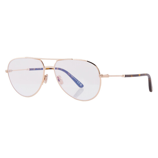 Tom Ford Blue Light Block Pilot Men's Eyeglasses FT5829-B 028 57 ...