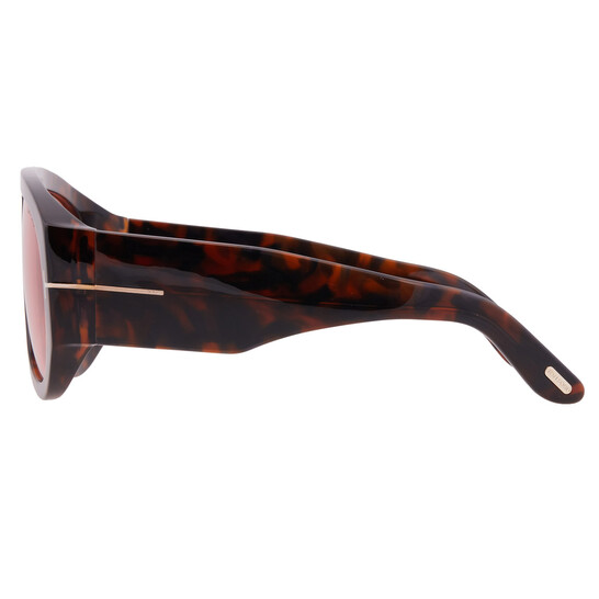Tom Ford Bronson Red Pilot Men's Sunglasses FT1044 52S 60 889214402547 ...