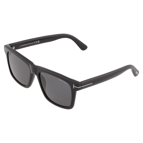 Tom Ford Buckley Smoke Square Men's Sunglasses FT0906-N 01A 58 ...