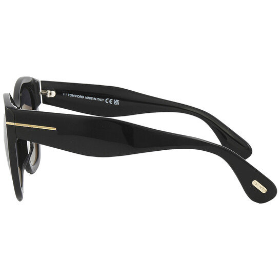 Tom Ford Cara Polarized Smoke Cat Eye Ladies Sunglasses FT0940 01D 56 ...