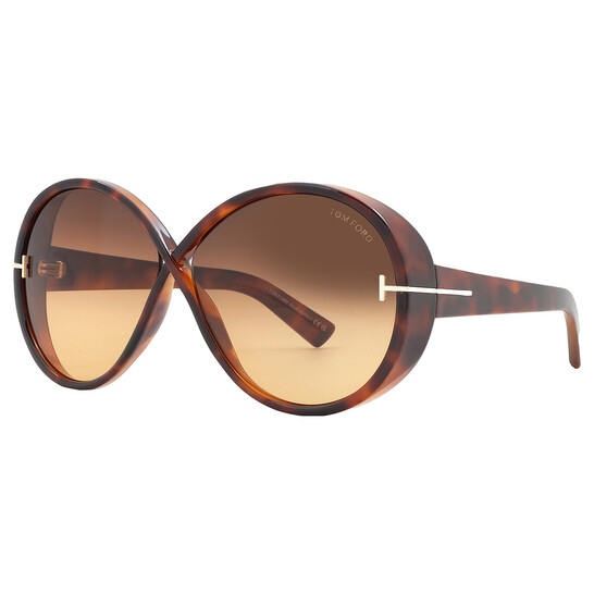 Tom Ford Edie Brown Gradient Butterfly Ladies Sunglasses FT1116 53F 64 ...