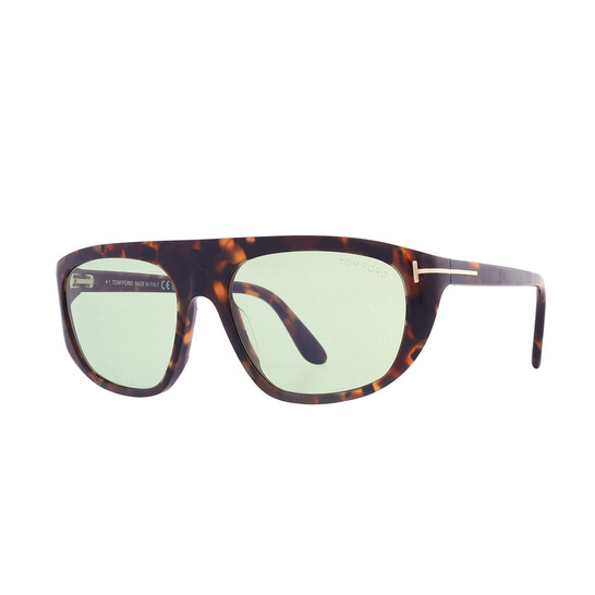 Tom Ford Edward Green Browline Unisex Sunglasses FT1002 52N 58 ...