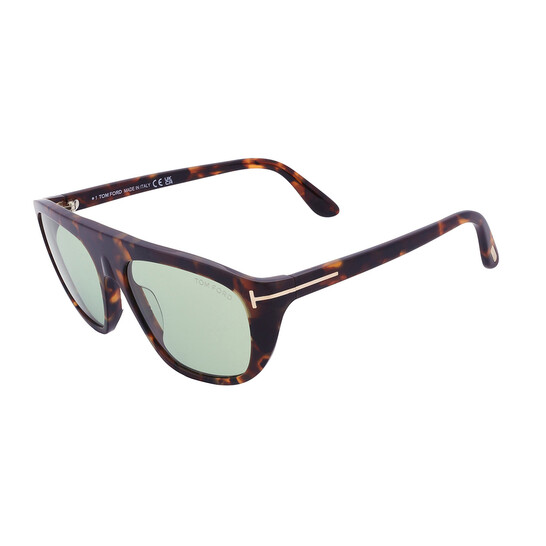 Tom Ford Edward Green Browline Unisex Sunglasses FT1002 52N 58 ...