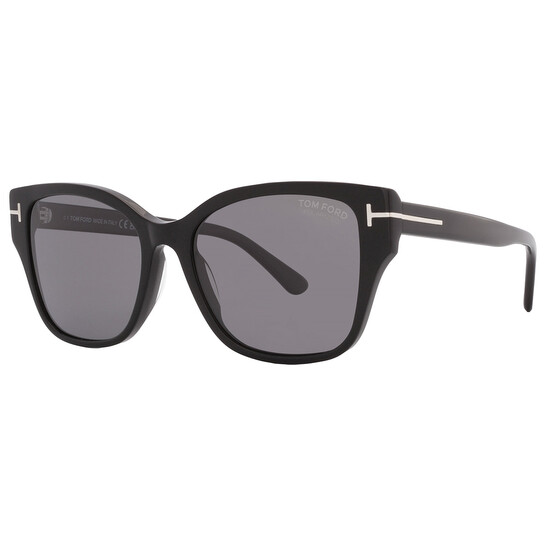 Tom Ford Elsa Polarized Smoke Butterfly Ladies Sunglasses FT1108 01D 55 ...