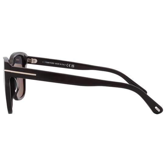 Tom Ford Elsa Polarized Smoke Butterfly Ladies Sunglasses FT1108 01D 55 ...