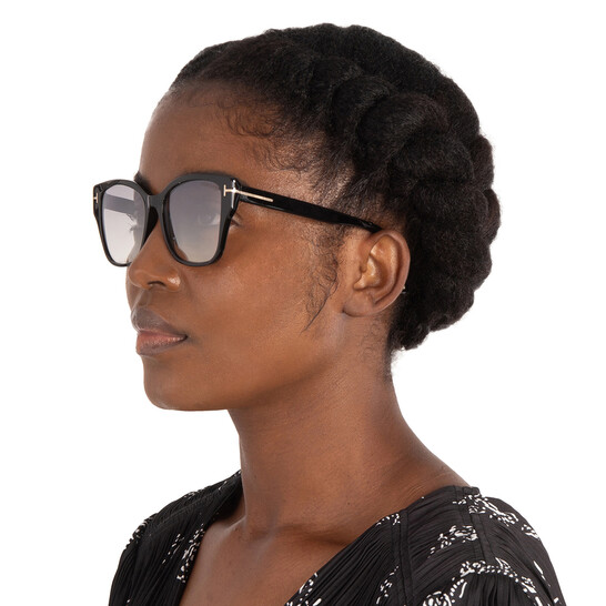 Tom Ford Elsa Smoke Mirrored Butterfly Ladies Sunglasses FT1108 01C 55 ...