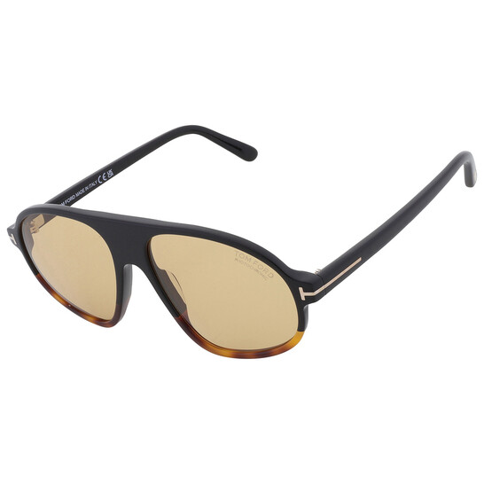 Tom Ford Erol Photochromatic Brown Pilot Men's Sunglasses FT1178 56E 58 889214548986 ...