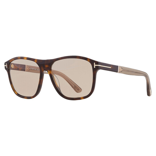 Tom Ford FRANCES Brown Square Men's Sunglasses FT1081 52E 58 ...