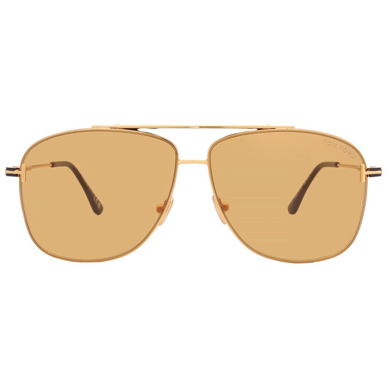 Tom Ford Jaden Amber Navigator Men's Sunglasses FT1017 30E 60 ...