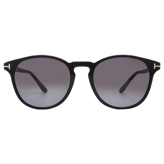 Tom Ford Lewis Smoke Gradient Oval Men's Sunglasses FT1097 01B 53 ...