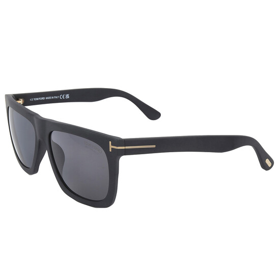 Tom Ford Morgan Polarized Smoke Browline Unisex Sunglasses FT0513 02D ...