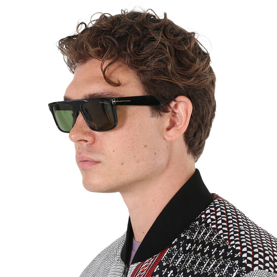 Tom Ford Philippe Green Browline Men's Sunglasses FT0999 01N 58 ...