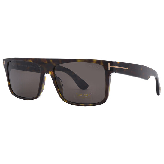 Tom Ford Philippe Smoke Rectangular Men's Sunglasses FT0999 52A 58 ...