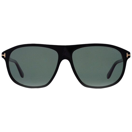 Tom Ford Prescott Polarized Green Navigator Men's Sunglasses FT1027 01R ...