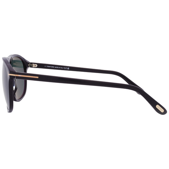 Tom Ford Prescott Polarized Green Navigator Men's Sunglasses FT1027 01R ...