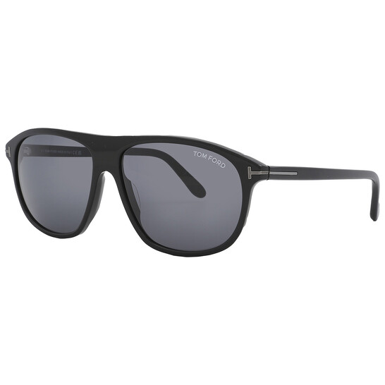 Tom Ford Prescott Smoke Navigator Men's Sunglasses FT1027-N 01A 60 ...