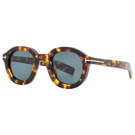 Tom Ford Raffa Blue Round Men's Sunglasses FT1100 52V 46 889214477545 ...