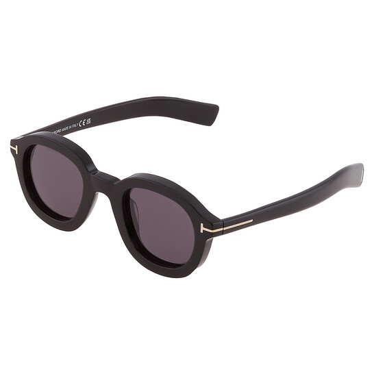 Tom Ford Raffa Smoke Round Men's Sunglasses FT1100 01A 46 889214477521 ...