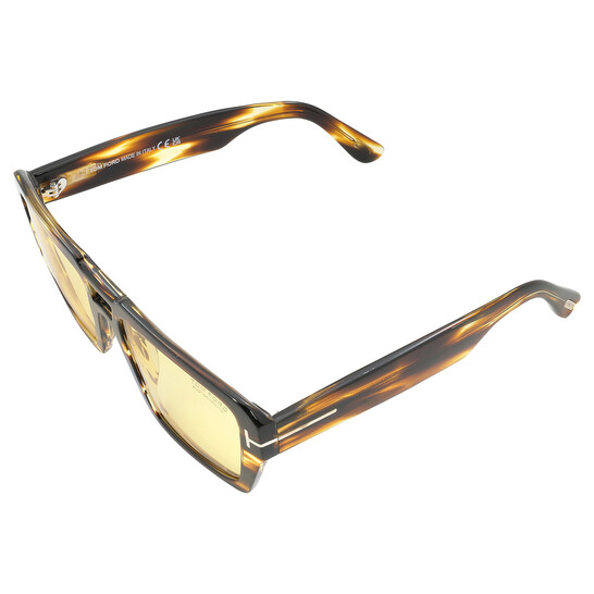 Tom Ford Redford Yellow Photochromatic Square Men's Sunglasses FT1153 ...