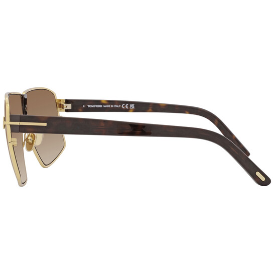 Tom Ford Reno Brown Gradient Navigator Unisex Sunglasses FT0911 30F 66 ...