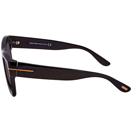 Tom Ford WAGNER Grey Square Men's Sunglasses FT0558 01A FT0558 01A 52 ...