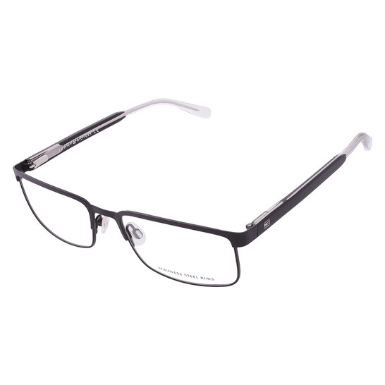 Tommy Hilfiger Demo Rectangular Men's Eyeglasses TH 1235 0FSW 55 ...