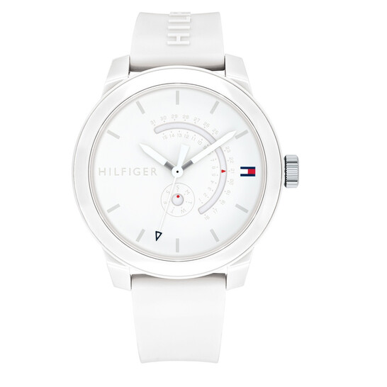 Tommy Hilfiger Denim White Dial Unisex Watch 1791481 7613272273770 ...