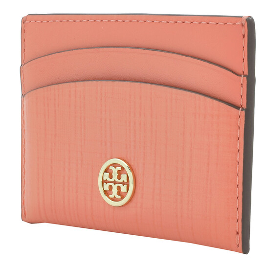 Tory Burch Crosshatched Robinson Leather Card Case 154922-650 ...