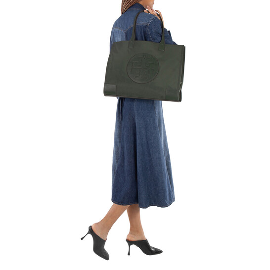 Tory Burch Ladies Basil Ella Tote Bag 87116-312 197865066507 - Handbags ...