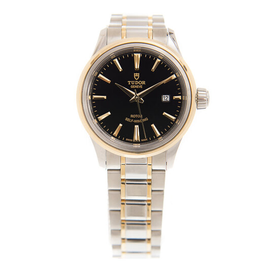 Tudor Style Automatic Black Dial Ladies Watch 12103-0003 - Watches ...