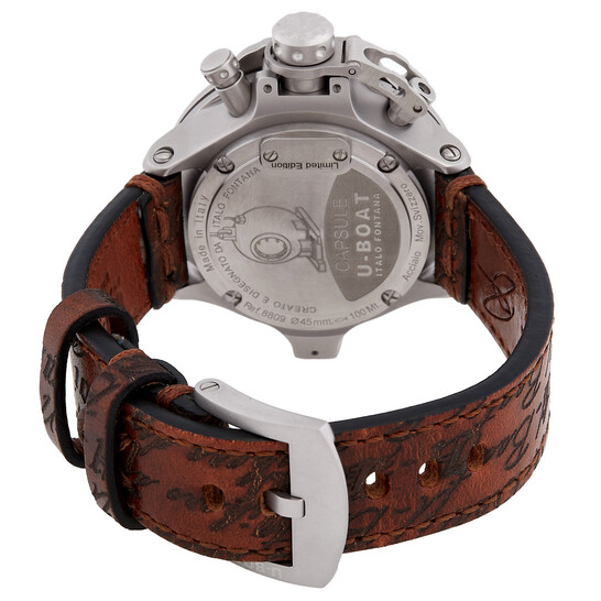 U-Boat Capsule Automatic Black Dial Men's Watch 8809 - Watches, Capsule ...
