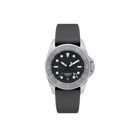 Unimatic Modello Quattro Automatic Black Dial Men's Watch U4-GMT ...