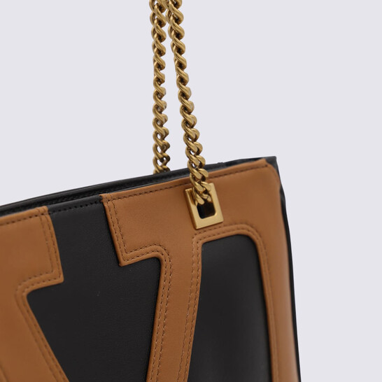 Valentino Garavani Garavani Black And Brown Viva Superstar Totes ...