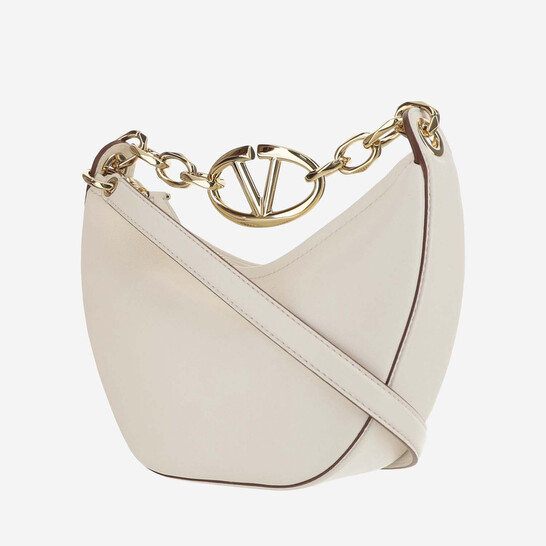 Valentino Garavani Garavani Mini Hobo Vlogo Moon Bag In Nappa Leather ...