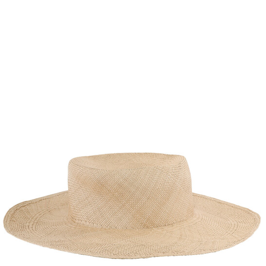 Van Palma Beige Alba Straw Large Brim Sun Hat, Size Medium ALBA-BEIGE ...