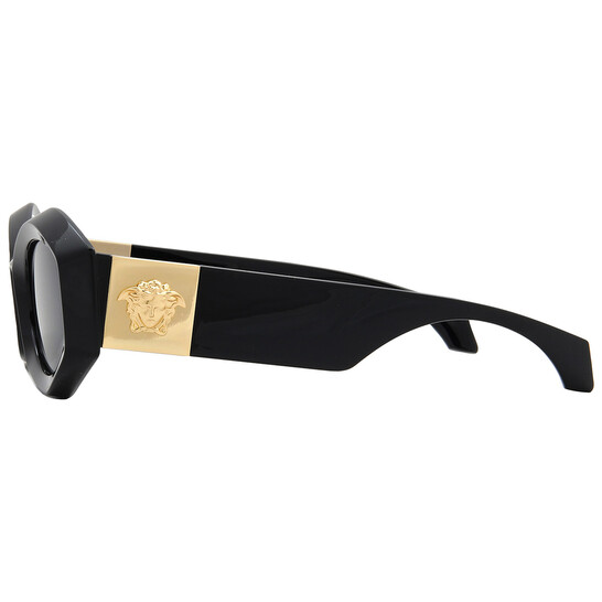 Versace Dark Grey Geometric Ladies Sunglasses VE4466U GB1/87 54 ...