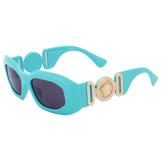 Versace Dark Grey Irregular Men's Sunglasses VE4425U 543987 53 ...