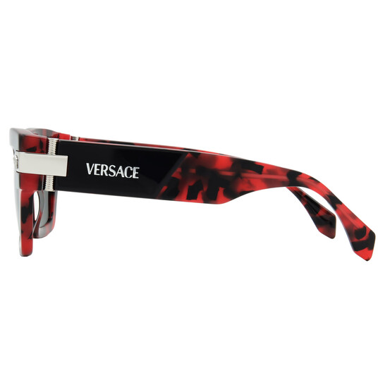 Versace Dark Grey Rectangular Men's Sunglasses VE4464 545787 55 ...