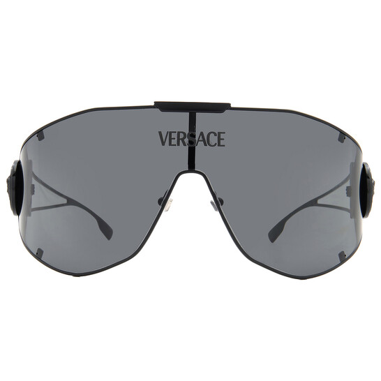 Versace Dark Grey Shield Unisex Sunglasses VE2268 143387 142 ...