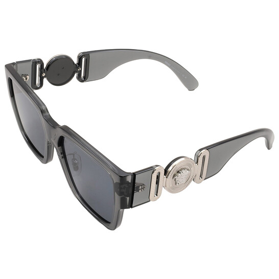 Versace Dark Grey Square Men's Sunglasses VE4483D 593/87 57 ...