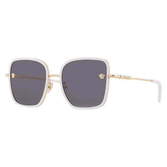 Versace Dark Grey Square Ladies Sunglasses VE2247D 147187 57 ...