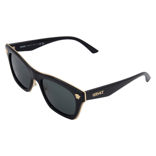Versace Dark Grey Square Men's Sunglasses VE2272 GB1/87 53 ...