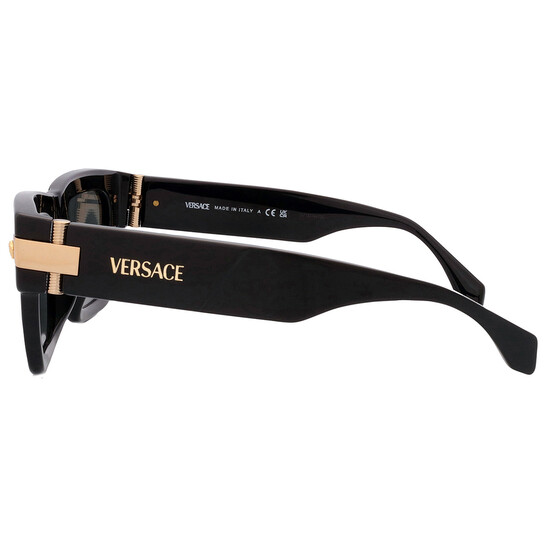 Versace Dark Grey Square Men's Sunglasses VE4464F GB1/87 55 ...