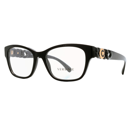 Versace Demo Rectangular Men's Eyeglasses VE3306 GB1 52 8056597524353 ...