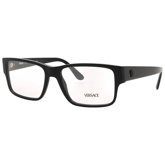 Versace Demo Rectangular Men's Eyeglasses VE3342 GB1 57 VE3342 GB1 57 ...